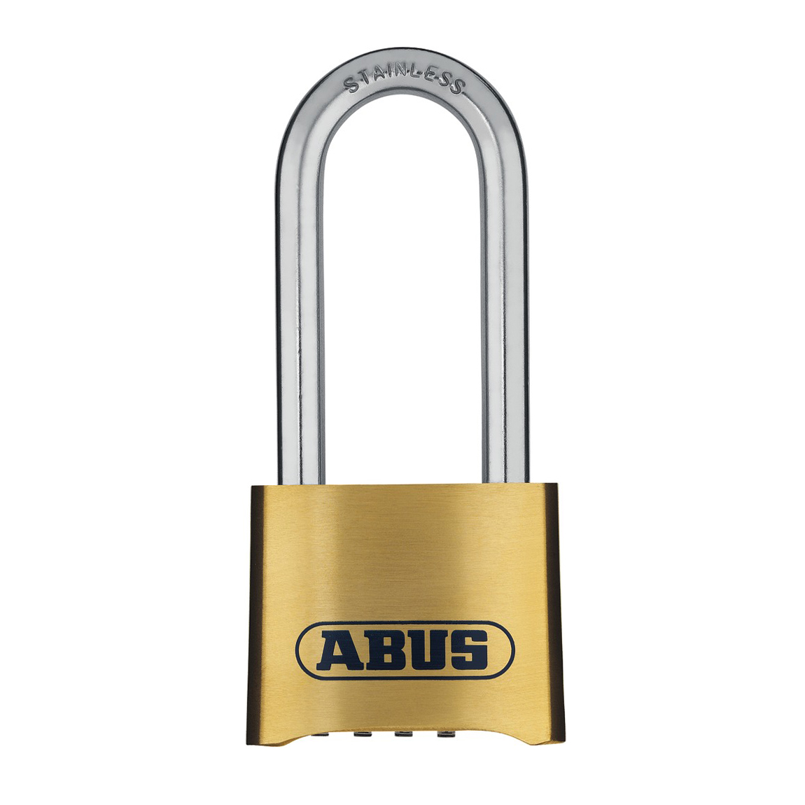 Long shackle weatherproof combination padlock store