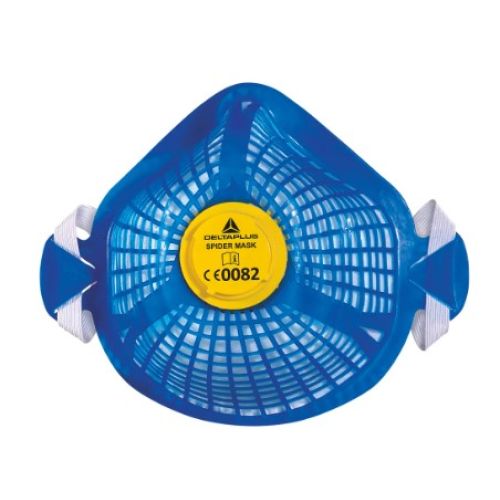 Delta Plus Spidermask Reusable Moulded Valved Face Mask c/w 5 Filters FFP2
