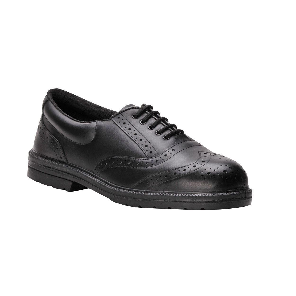 Portwest FW46 Executive Black Brogue Safety Shoes S1P