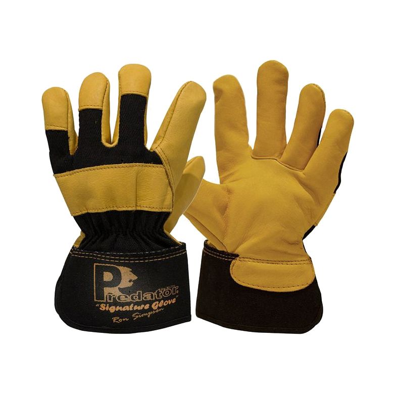 Predator PRED2-GOLD Signature Hide Rigger Gloves