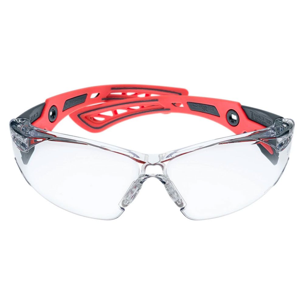 Bolle RUSHPSPSIS Rush Plus Small Clear Safety Lenses Red