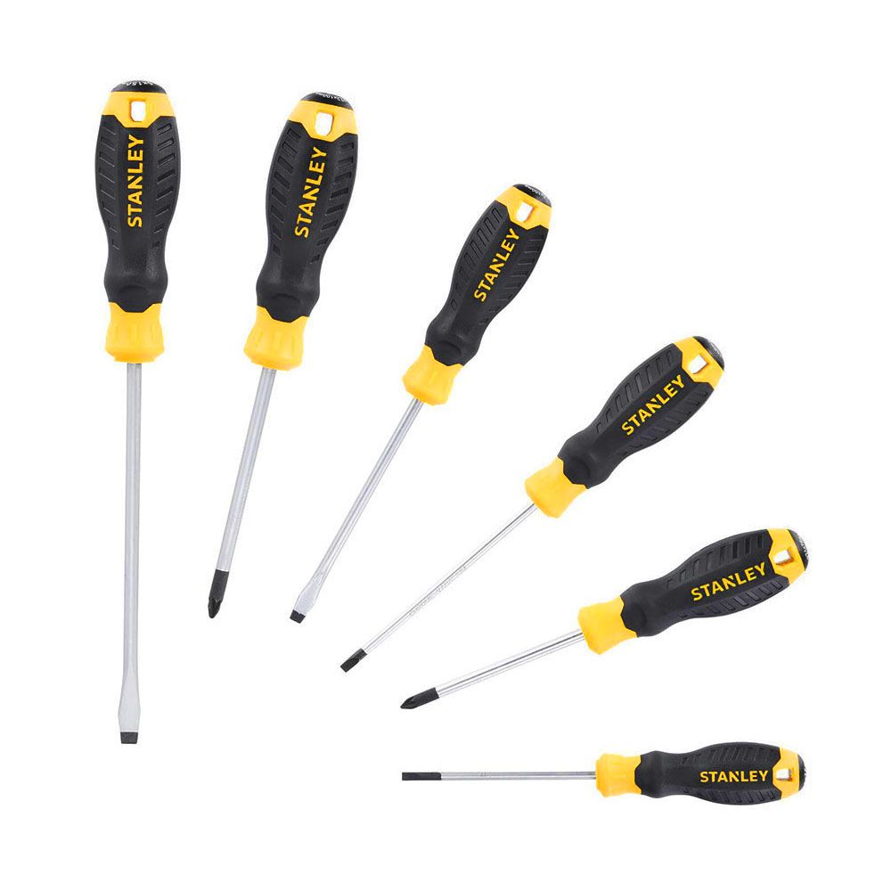 Stanley STHT16172 0 Cushion Grip 6 Piece Screwdriver Set