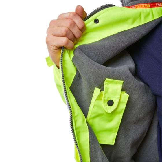 Beeswift CBJFL Waterproof Hi-Vis Fleece Lined Bomber Jacket