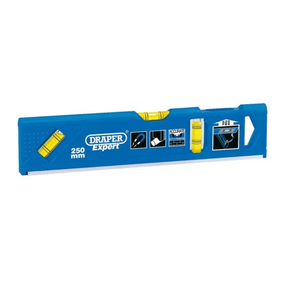 Draper 69554 Torpedo Spirit Level with Magnetic Base 250mm