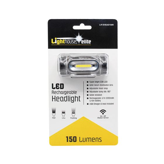 Lighthouse L/HEHEAD150R Elite LED Sensor Rechargeable Headlight