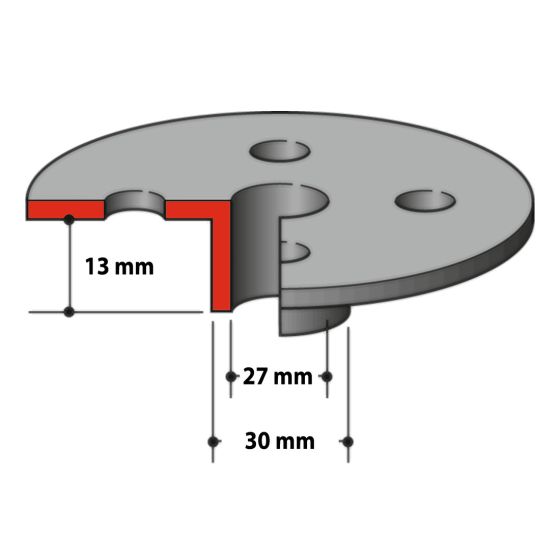Makita 164471-6 Router Template Guide Bush 30mm