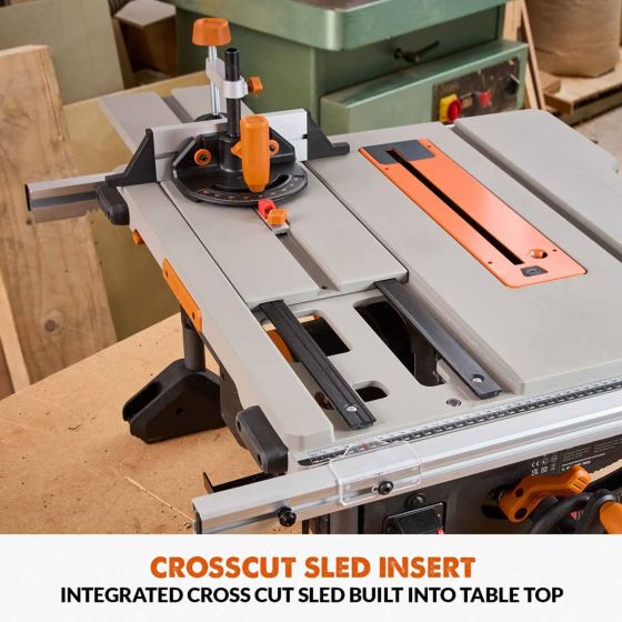 Evolution R255TBL+ Jobsite Table Saw 240v C/W Multi Material TCT Saw Blade