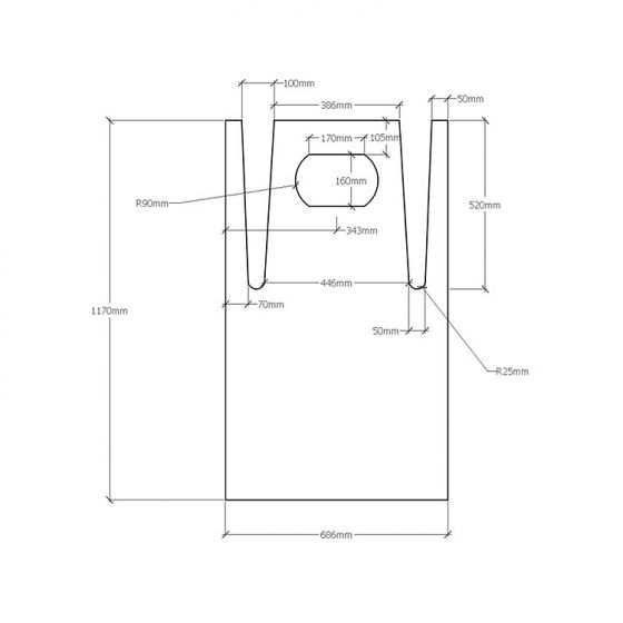 SIVA 2037 NHS Spec Disposable Aprons 686mm x 11700mm
