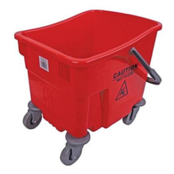 Vikan KMKB034 Lightweight Red Wheeled Bucket 23L