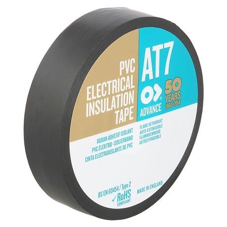 Advance Tape AT7 Black PVC Insulating Tape 20m