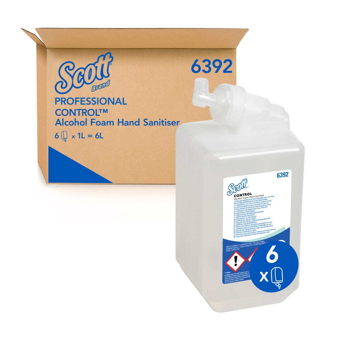 Kimberly-Clark 6392 Scott® Control™ Alcohol Foam Hand Sanitiser 1L ...