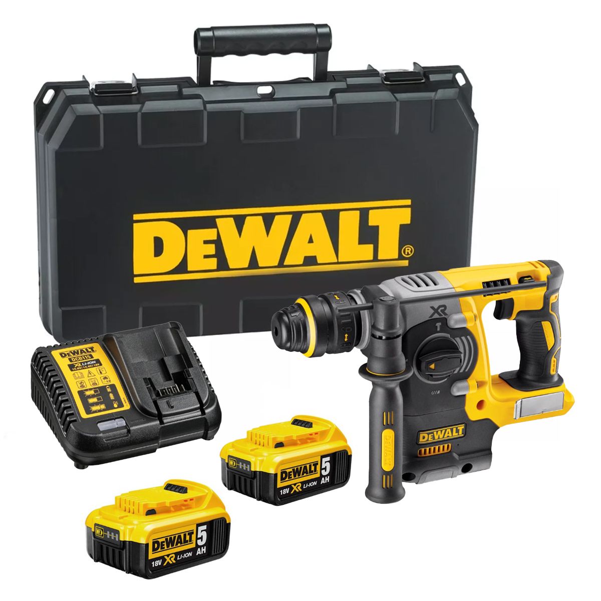 Dewalt DCH273P2 18V XR Cordless Brushless 3 Mode SDS Rotary Hammer Drill 2 x 5.0Ah