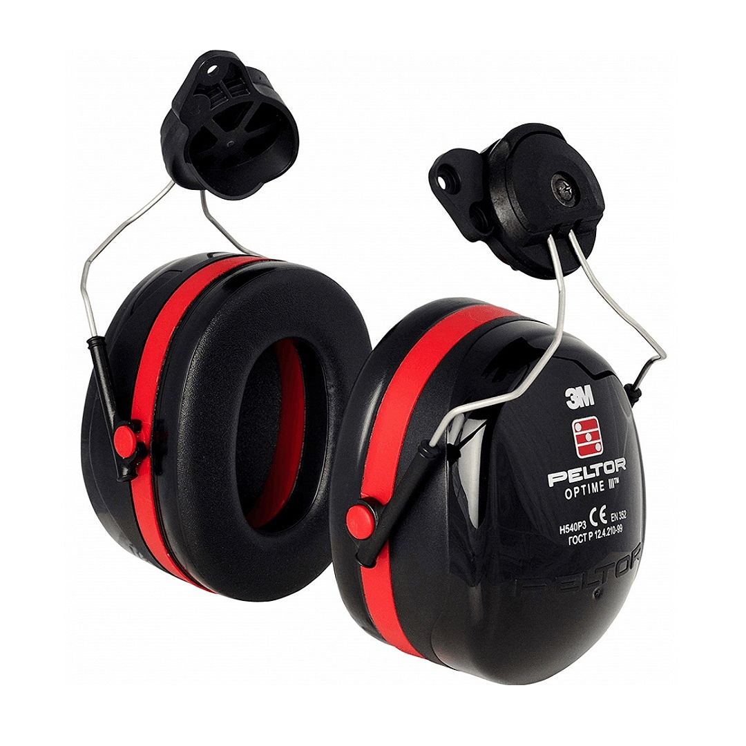 3M H540P3E-413-SV Peltor Optime III Helmet Mounted Ear Defenders SNR 34dB
