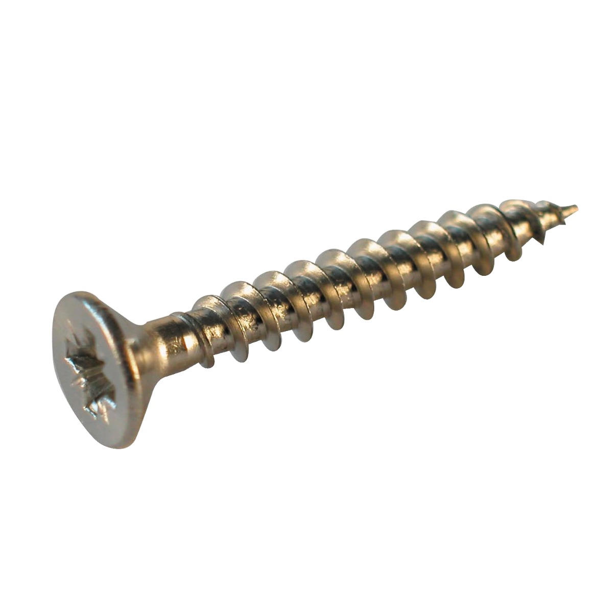 5mm x 50mm Hardened Steel Yellow Passivated Pozi Countersunk Chipboard ...