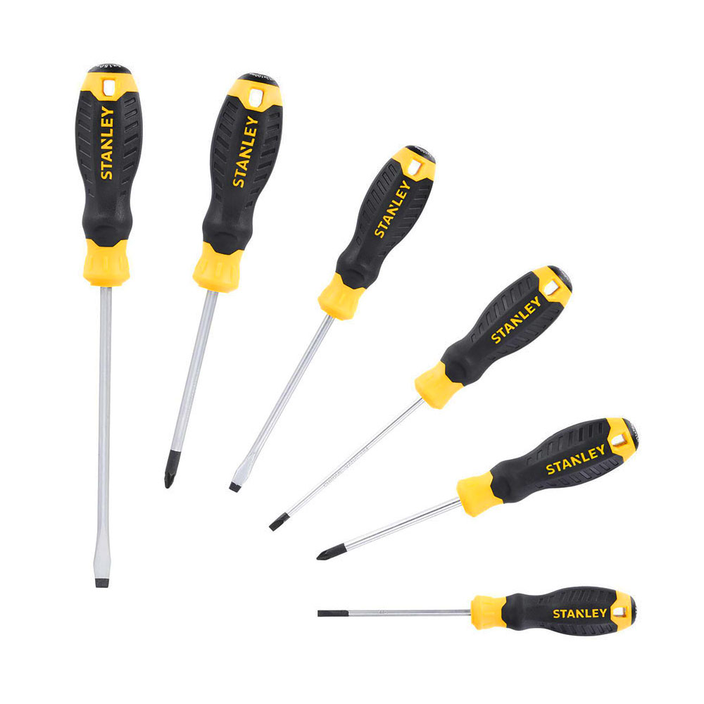 Stanley STHT16172 0 Cushion Grip 6 Piece Screwdriver Set